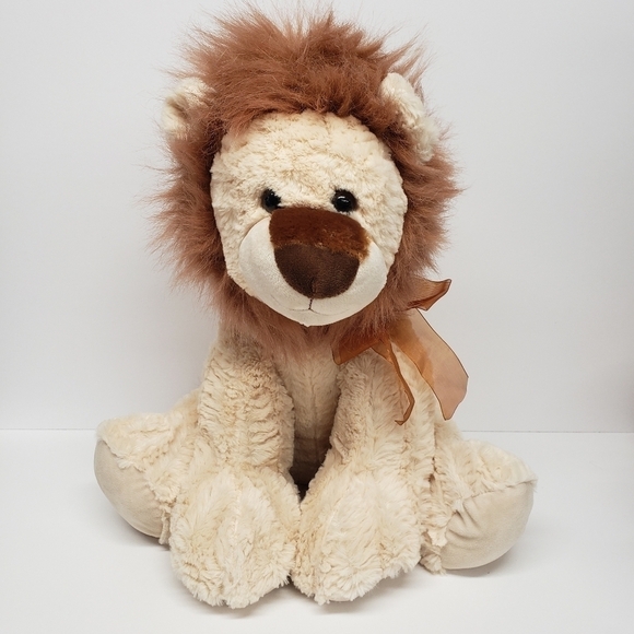 HugFun | Toys | Hugfun 7 Cream Brown Lion 217 Large Lion Plush | Poshmark
